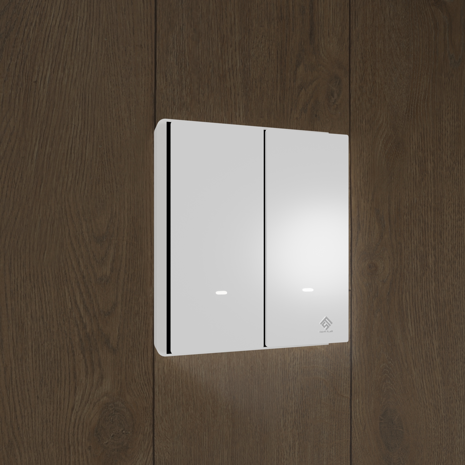 Two-Gang Smart Switch - Pearlescent White